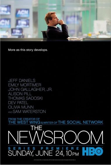 Poster For New HBO Series THE NEWSROOM - SEAT42F.COM